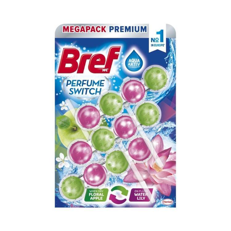 Set WC obešank Bref Premium Perfume Switch Apple-Water Lily 3x50 g ...